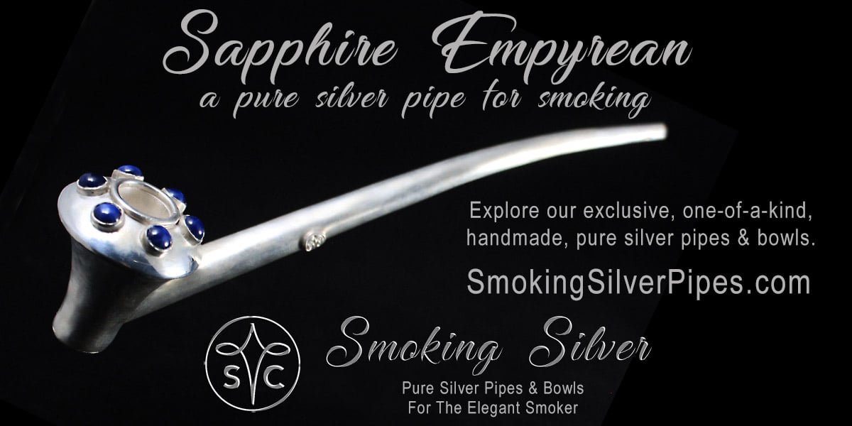 Sapphire Empyrean, Silver Pipe #27 - Smoking Silver Pipes